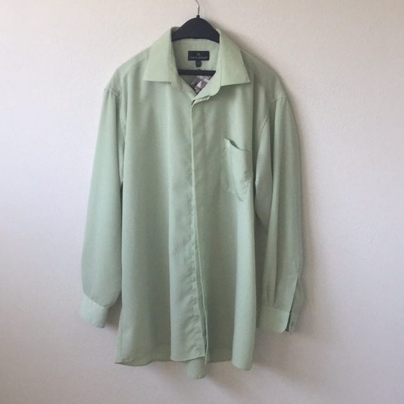 Stacy Adams | Shirts | Mens Stacy Adams Green Dress Shirt Nwt W Defects ...